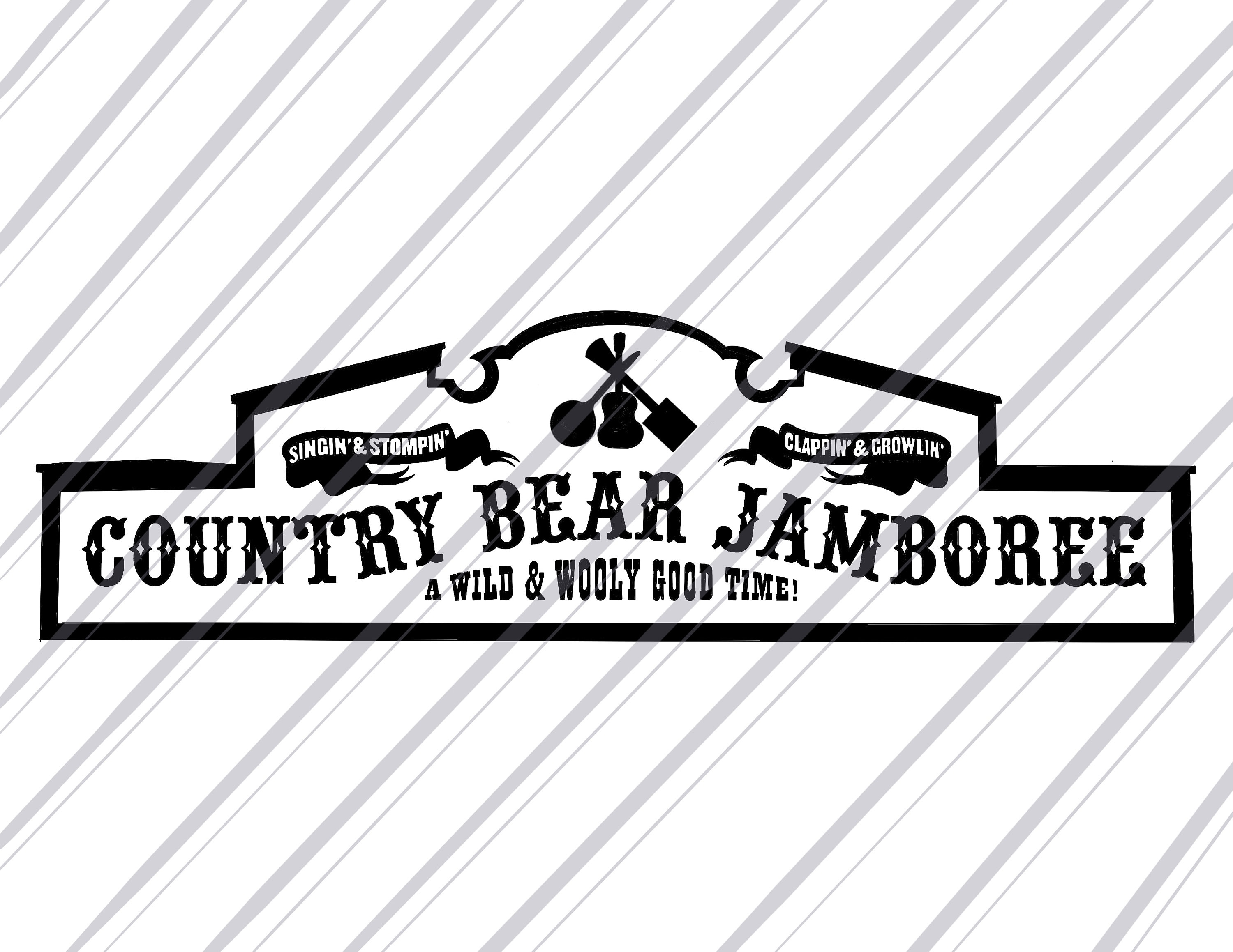 Country Bear Jamboree SVG File for Cricut - Etsy