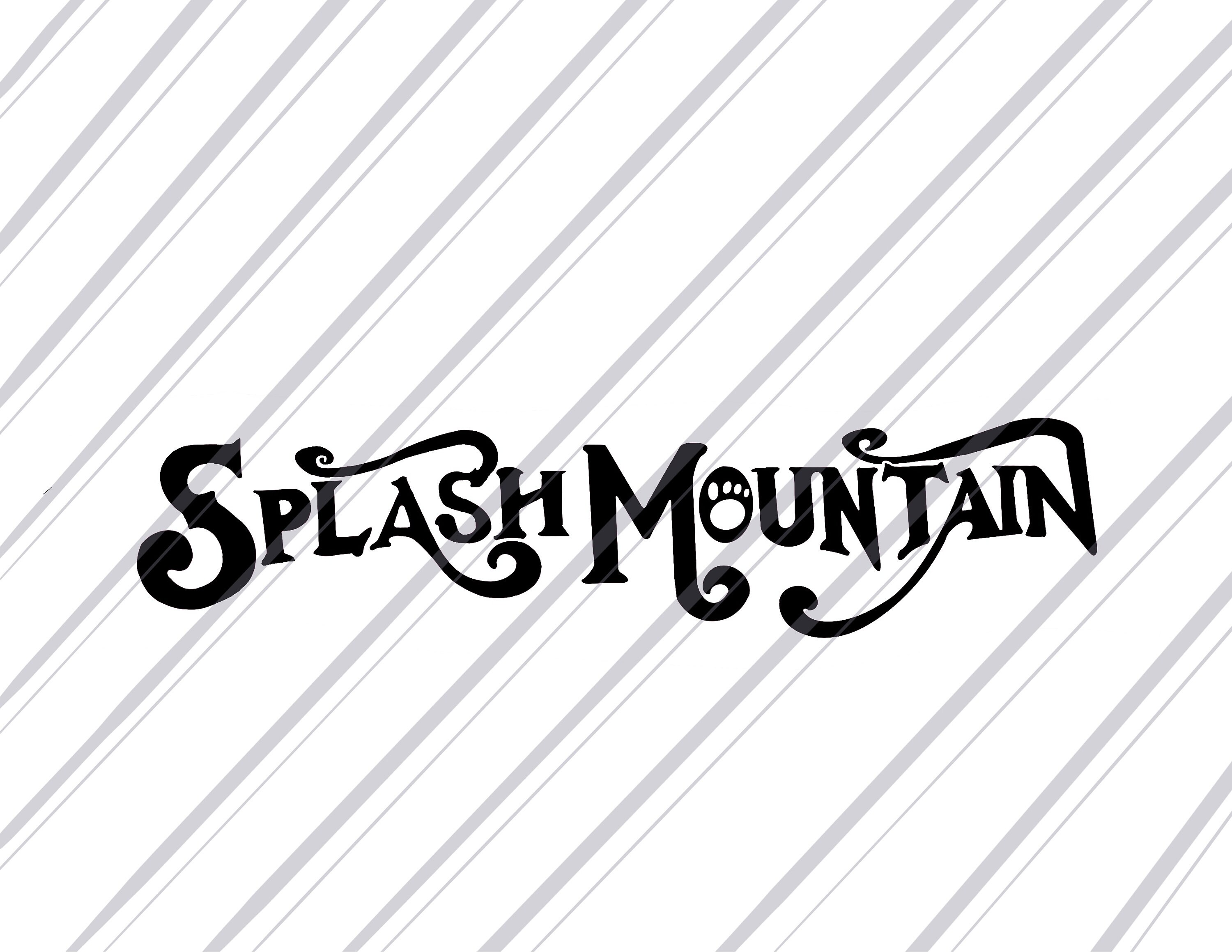Splash Mountain Inverted SVG File for Cricut - Etsy
