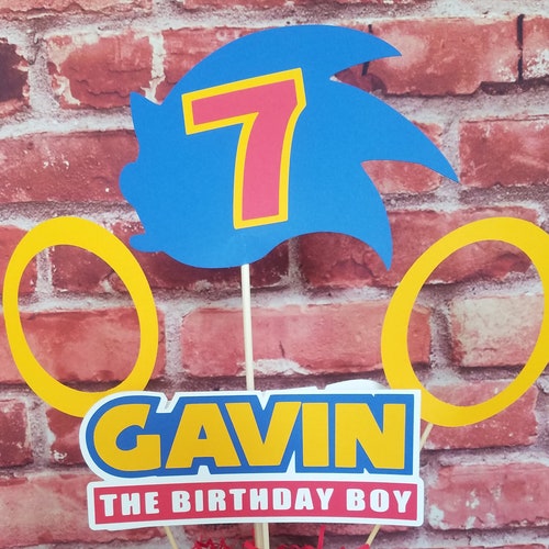 Sonic Golden Rings happy Birthday Banner - Etsy