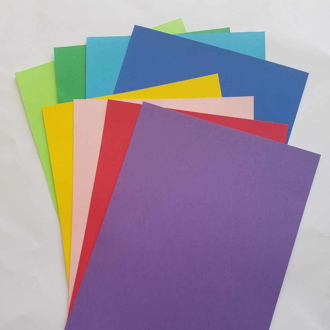 Adhesive Backed Printable Cardstock 8.5 X 11 Letter Size Smooth 65lb ...