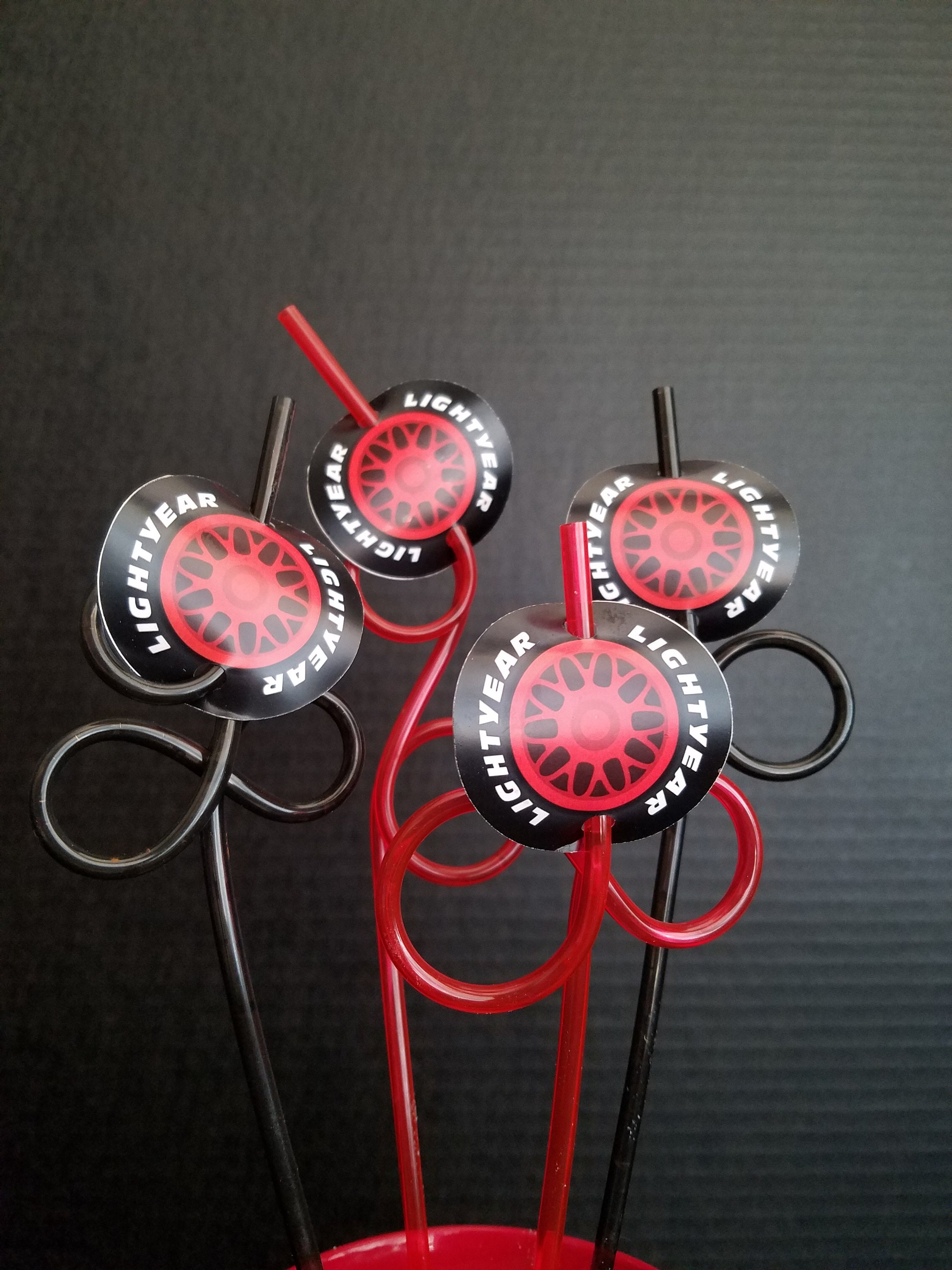 Cars Lightyear Tire Straw or Cupcake Topper Decorations - Etsy