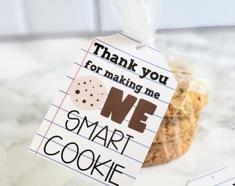 EDITABLE Back to School Kids Gift Tags Printable for Cookies you're One ...