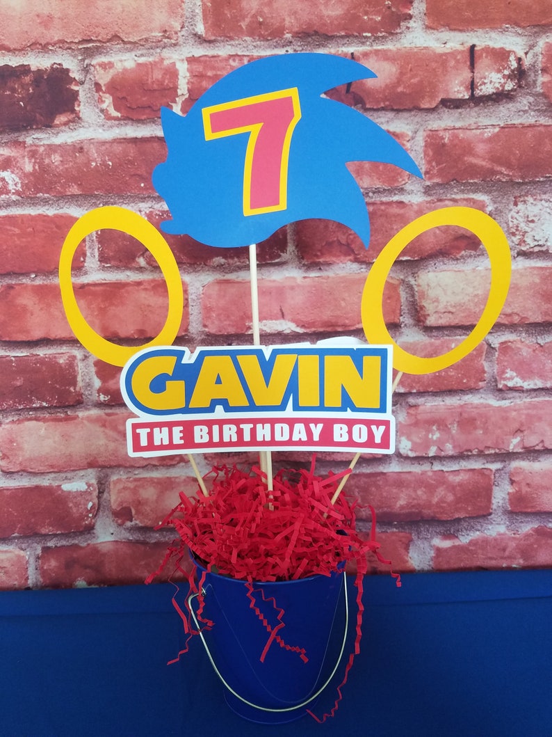 Sonic Golden Rings "happy Birthday" Banner - Etsy