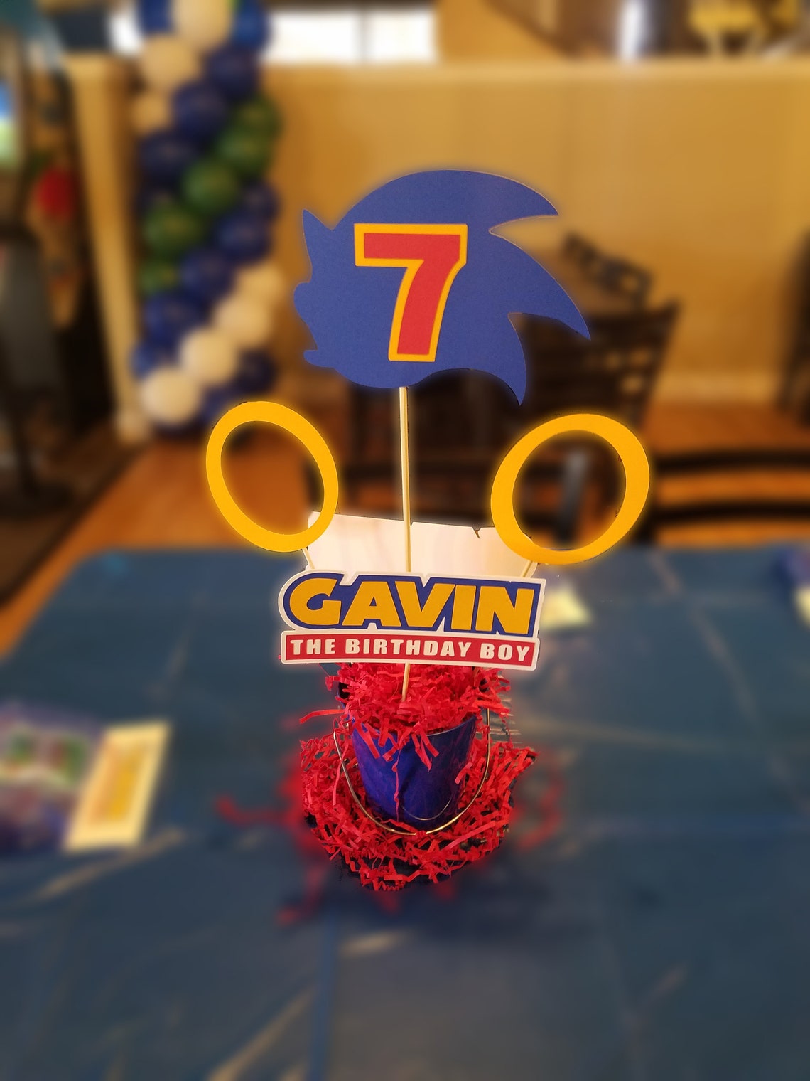 Golden Rings Sonic Birthday Set - Etsy