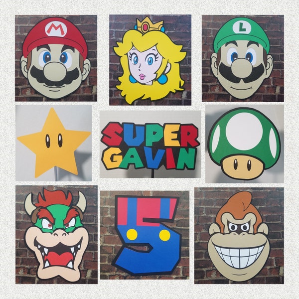 Mario Paper Plates - Etsy