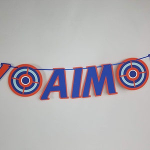 Ready Aim Fire Bullseye Foam Dart Battle Banner - Etsy