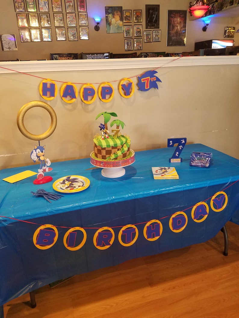 Sonic Golden Rings Personalized Centerpieces - Etsy