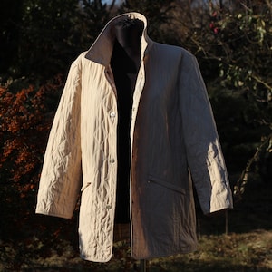 Vintage Beige Quilted Jacket Basler Lightweight Liner Jacket With ...