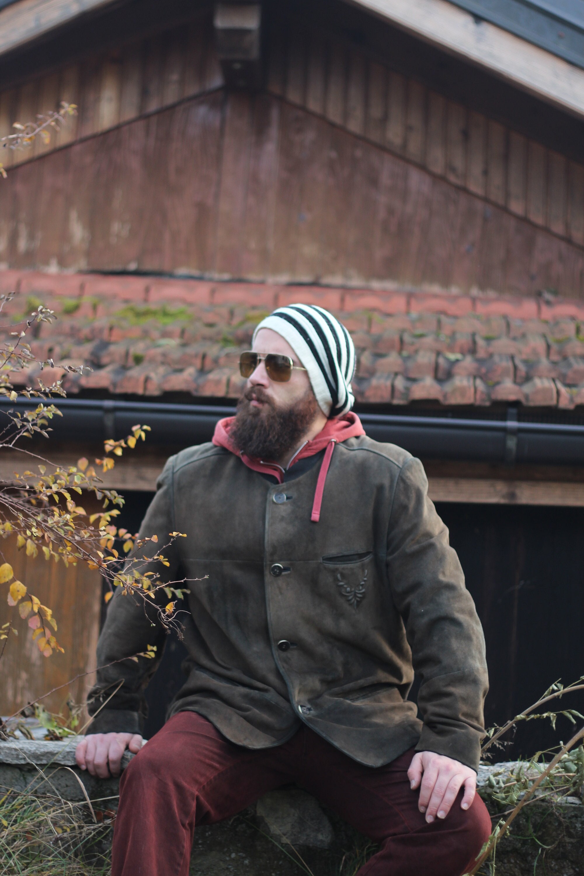 Vintage Trachten Suede Leather Jacket Sheepskin Traditional German ...