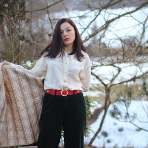 Vintage Beige Quilted Jacket Basler Lightweight Liner Jacket With ...