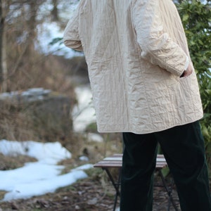 Vintage Beige Quilted Jacket Basler Lightweight Liner Jacket With ...