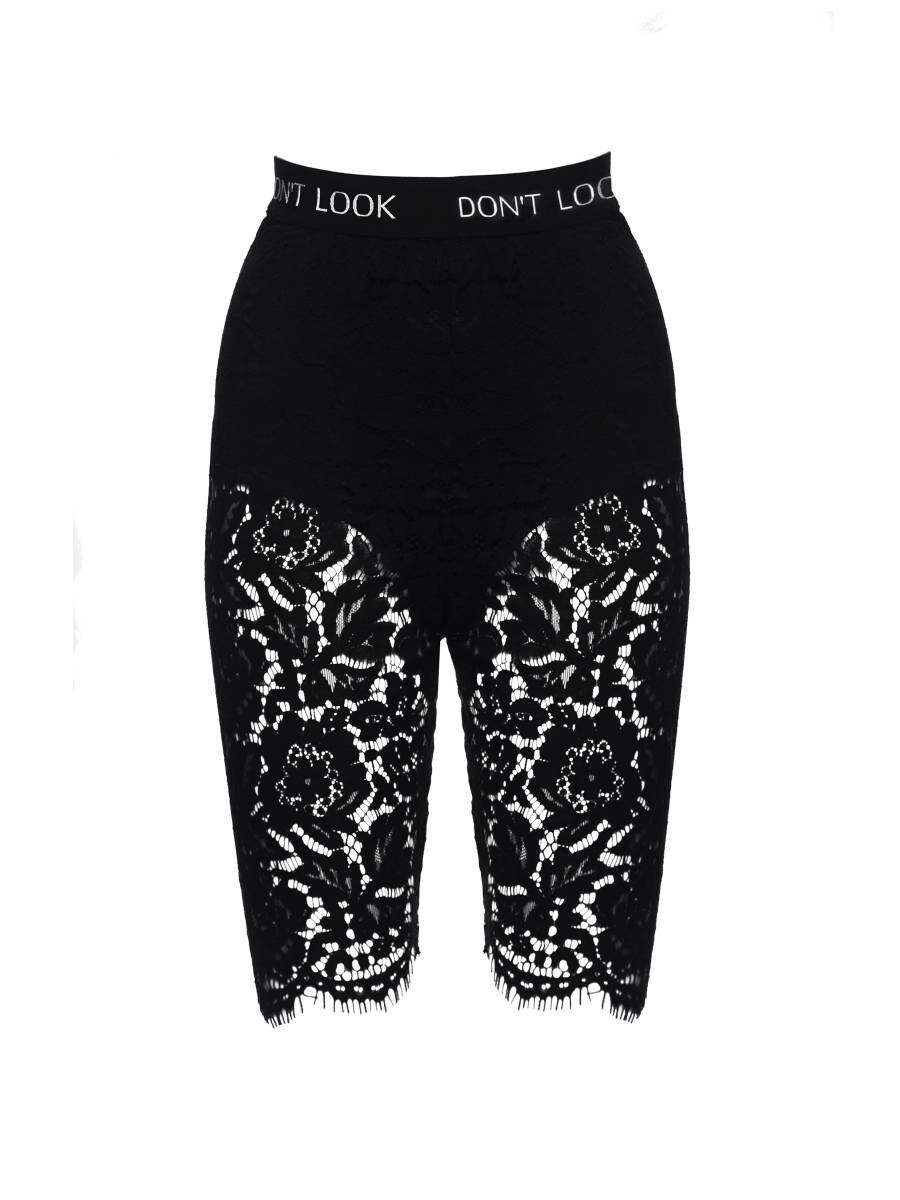Lace Cycling Shorts Black Lace Short Leggings Lace Shorts - Etsy