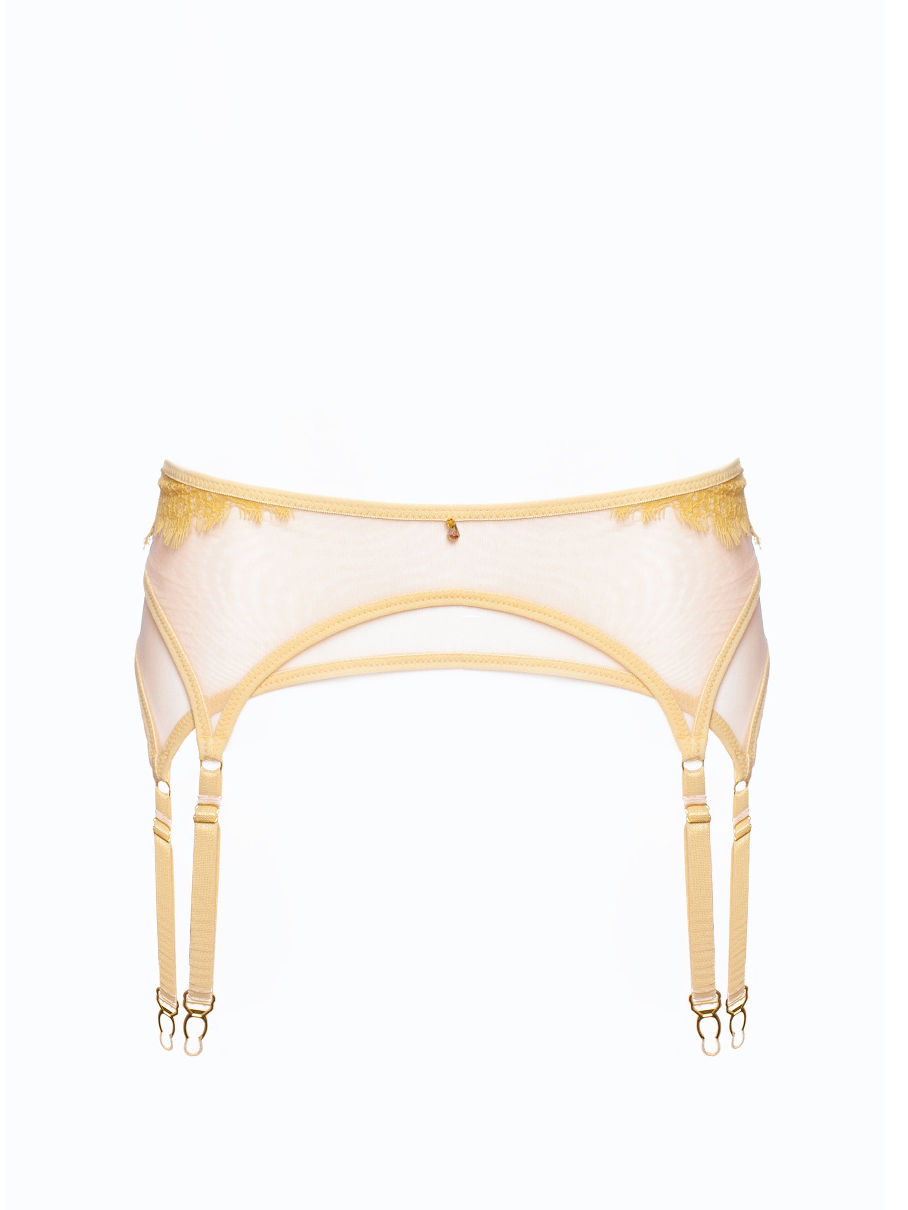 Garter Belt Suspender Mustard Lace Beige Garter Belt for - Etsy