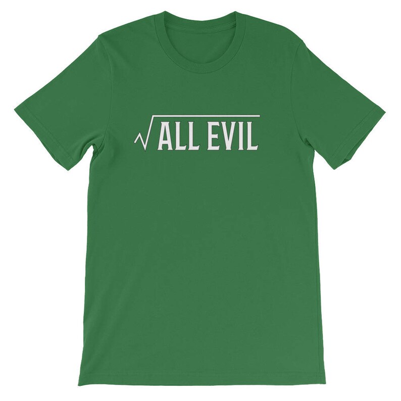 Math Teacher Shirt | Root of All Evil Math Shirt, Math Jokes, Math Pun ...
