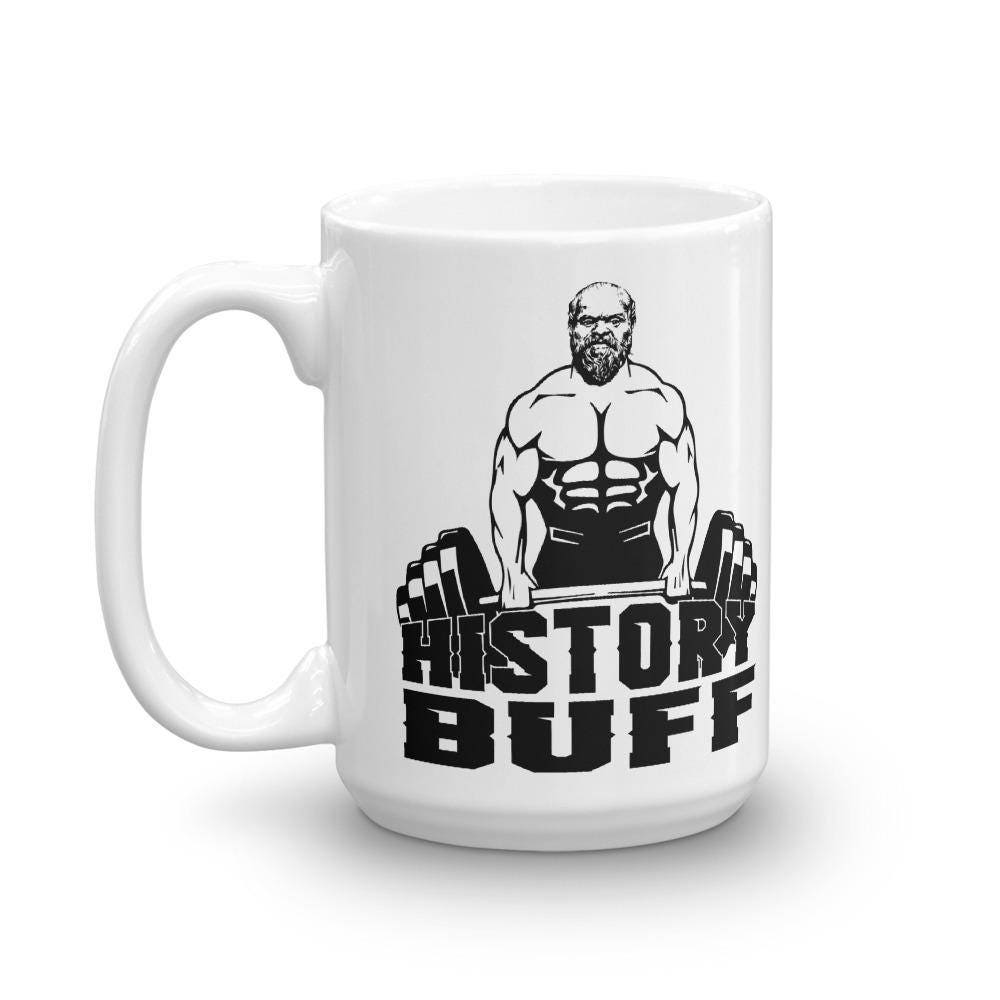 Funny History Buff Coffee Mug Muscular Socrates Deadlift - Etsy