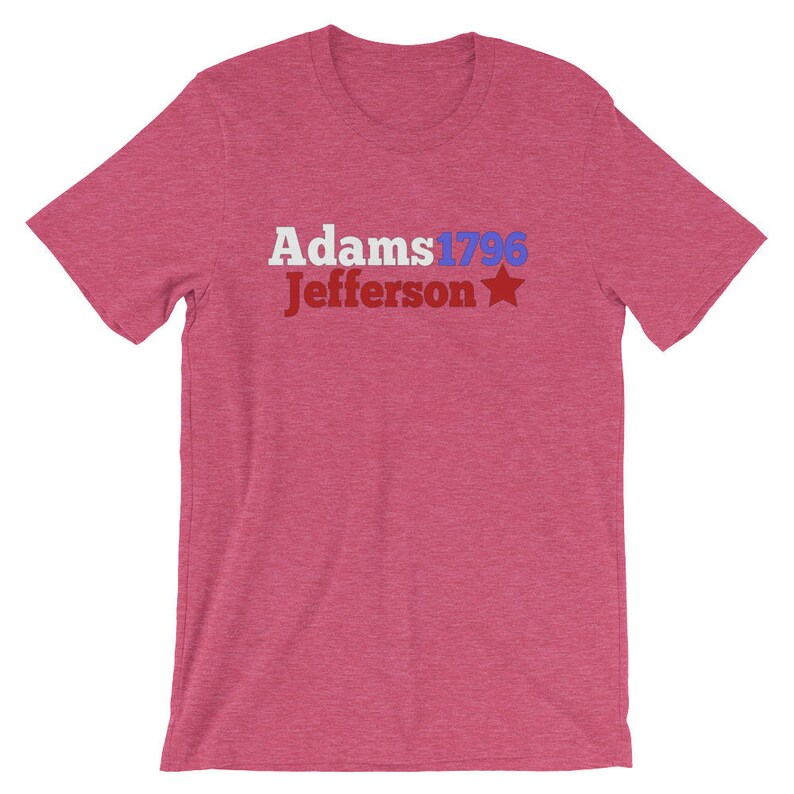 John Adams & Thomas Jefferson History Buff Shirt 1796 - Etsy