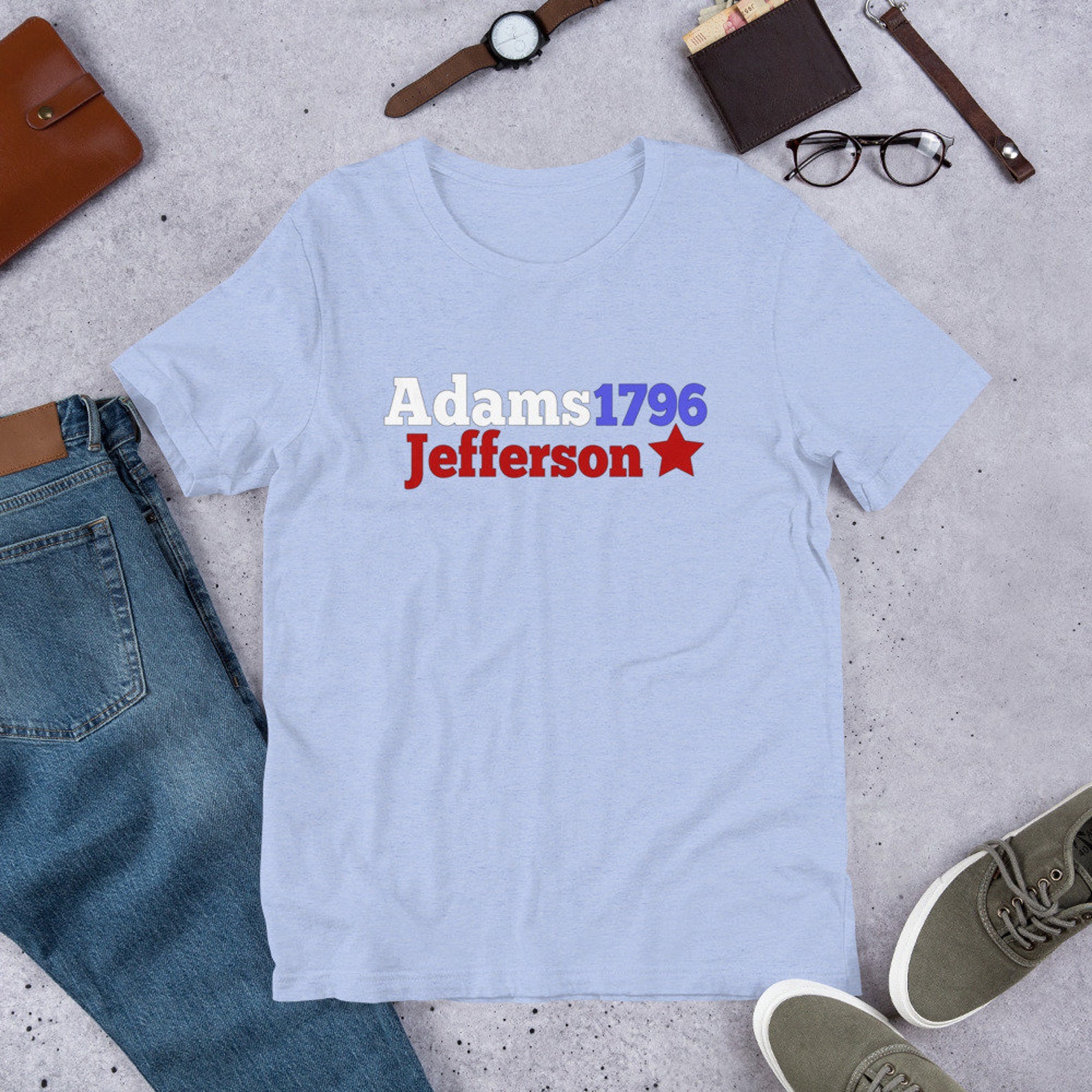 John Adams & Thomas Jefferson History Buff Shirt 1796 - Etsy