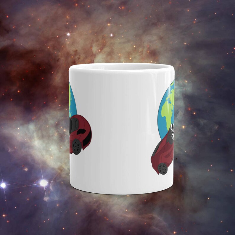 Tesla Mug Inspired by Starman Spacex Mug | Elon Musk Fanboy Fan Art Mug ...