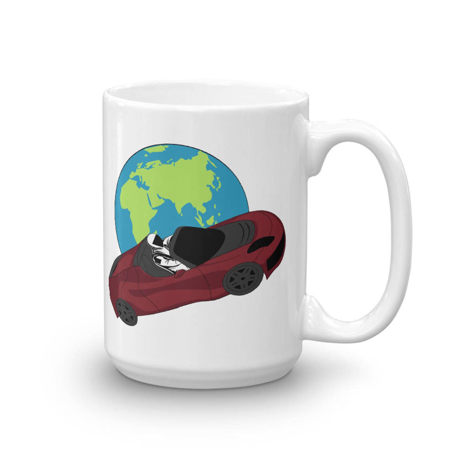 Tesla Mug Inspired by Starman Spacex Mug Elon Musk Fanboy - Etsy