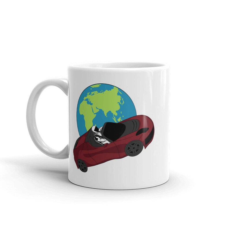 Tesla Mug Inspired by Starman Spacex Mug Elon Musk Fanboy - Etsy