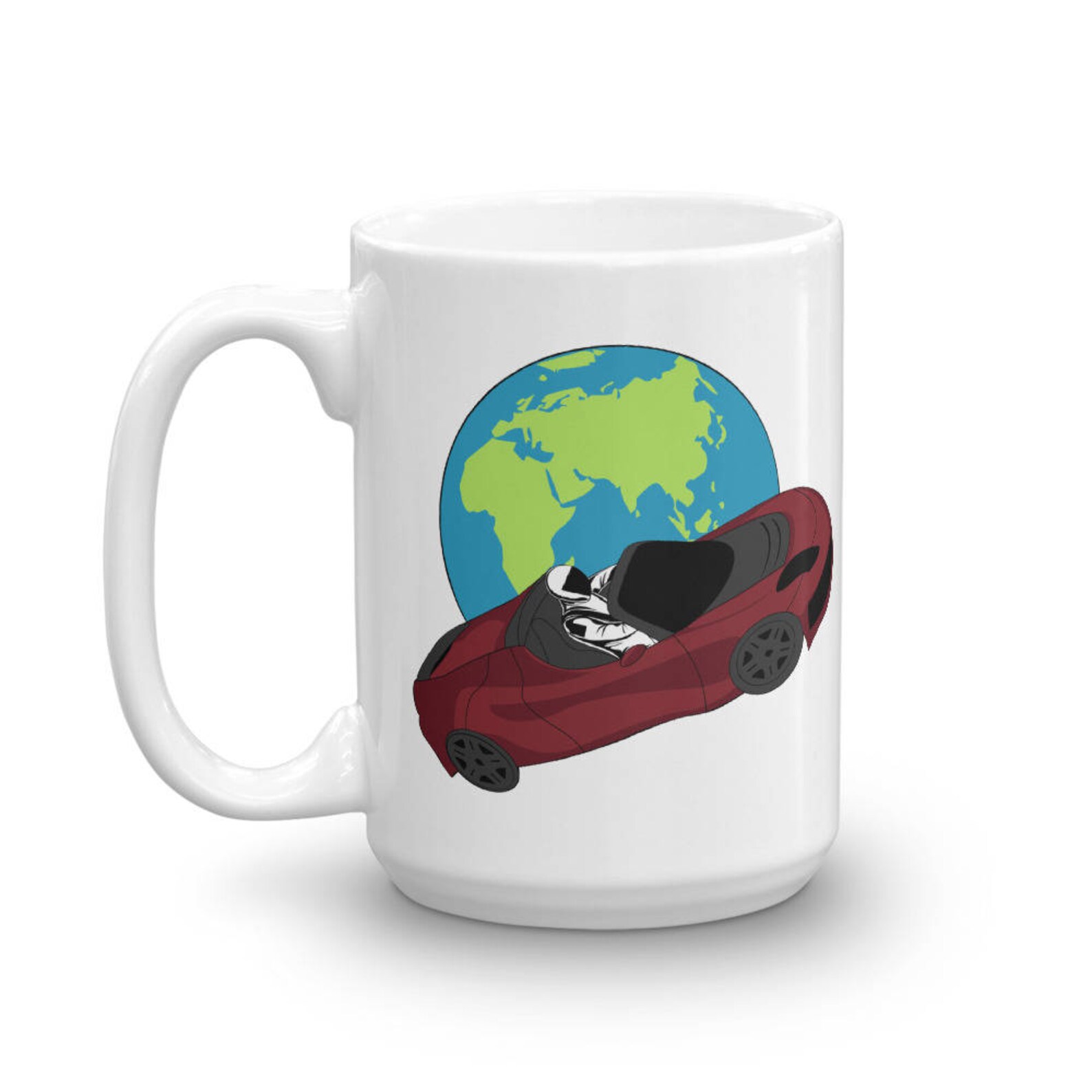Tesla Mug Inspired by Starman Spacex Mug Elon Musk Fanboy - Etsy