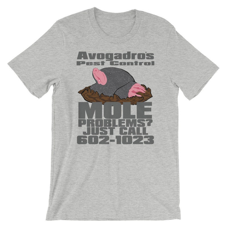 Mole Day Shirt | Science Nerd Avogadro's Mole Shirt | Science Teacher ...