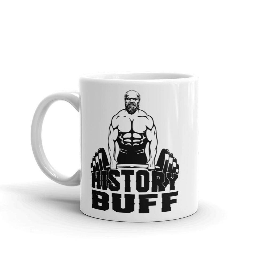Funny History Buff Coffee Mug Muscular Socrates Deadlift - Etsy
