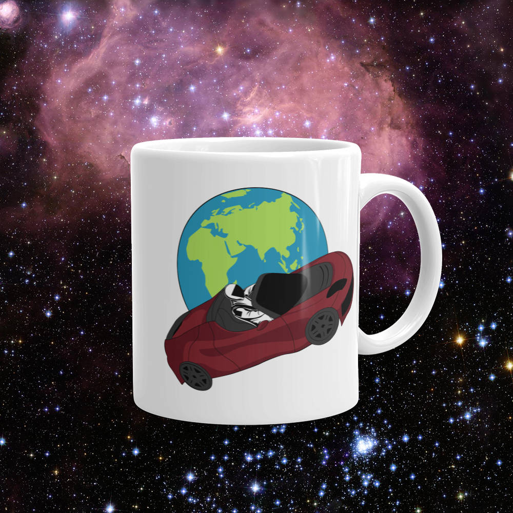 Tesla Mug Inspired by Starman Spacex Mug Elon Musk Fanboy Fan Art Mug ...