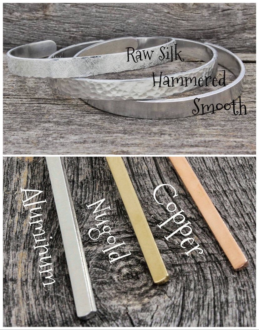 Personalized Cuff Bracelet Hidden Message Bracelet Secret | Etsy