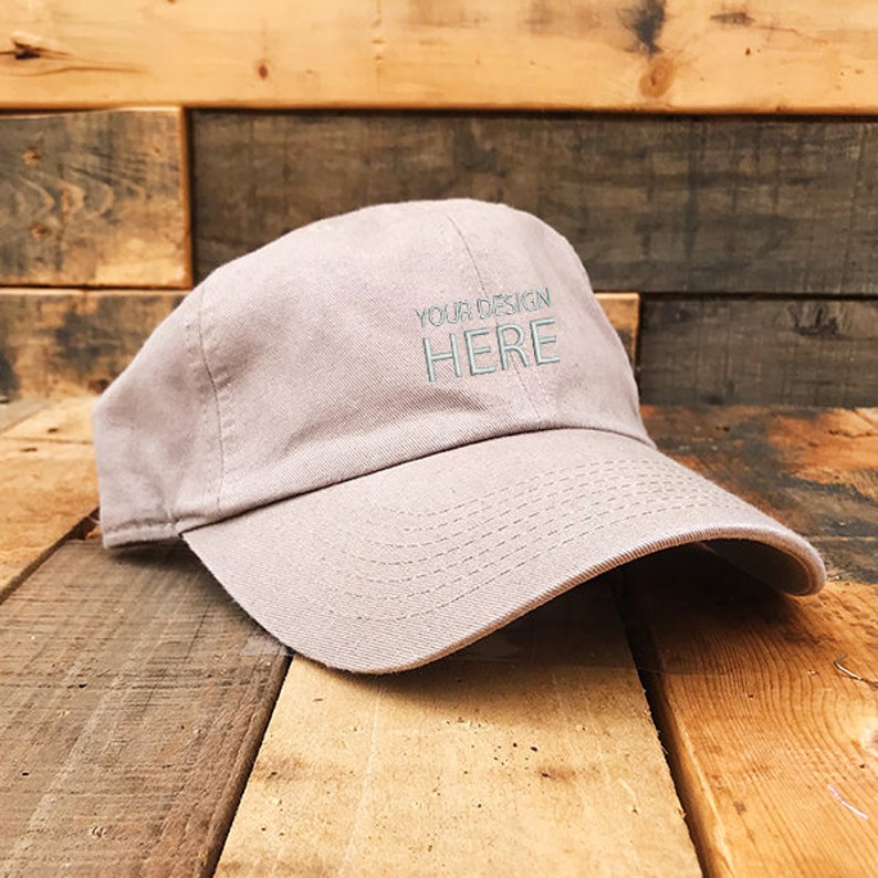 Custom Embroidered Hats Dad Hat Embroidery Baseball Cap Etsy