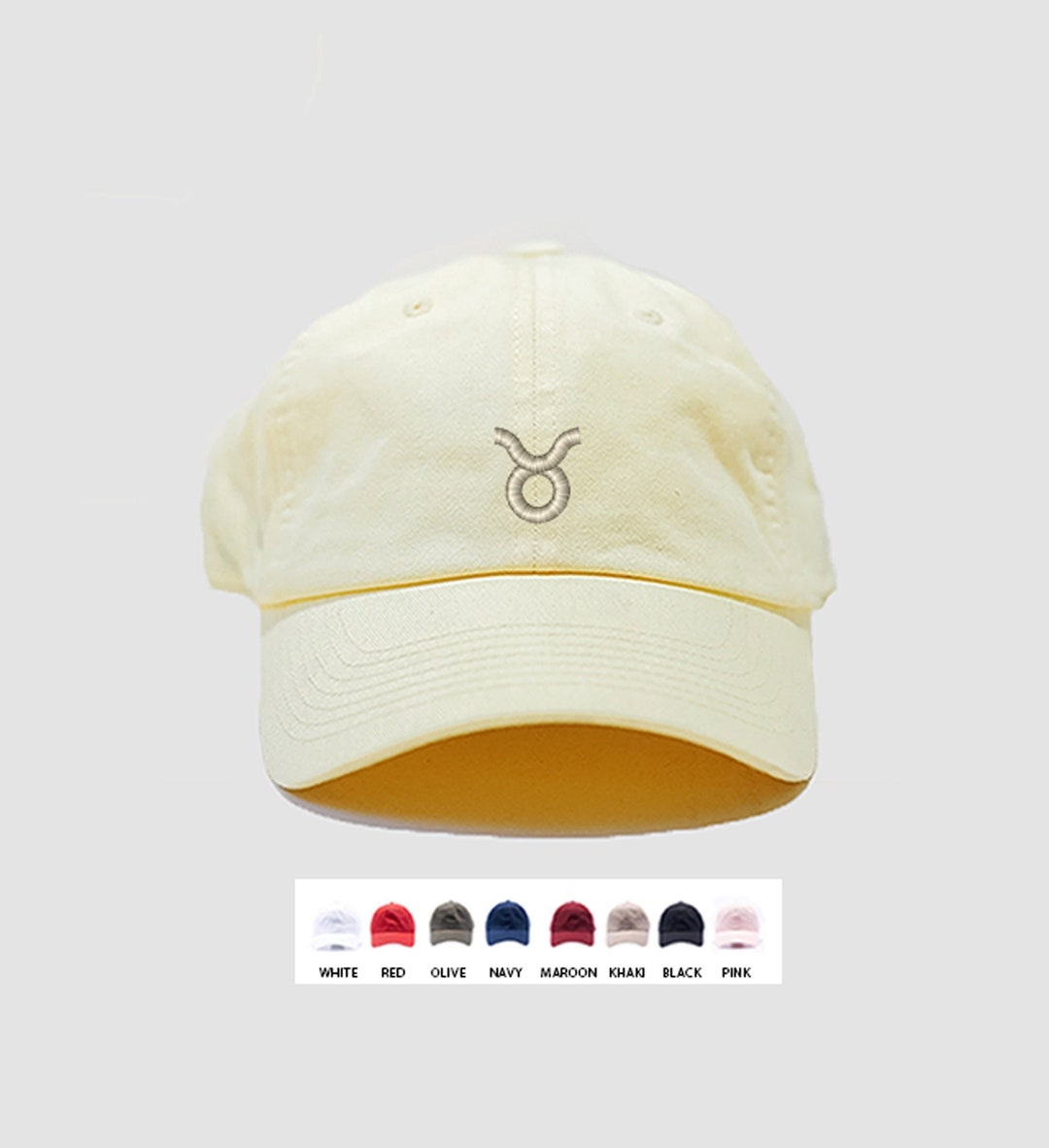 Taurus Zodiac Sign Hat / Custom Embroidered Hat / Hats for Men / Hats ...