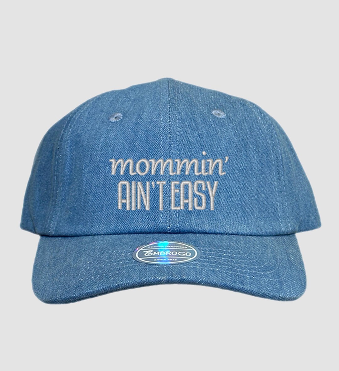Mommin' Ain't Easy Embroidered Hat, Embroidered Hats for Moms, Mom ...