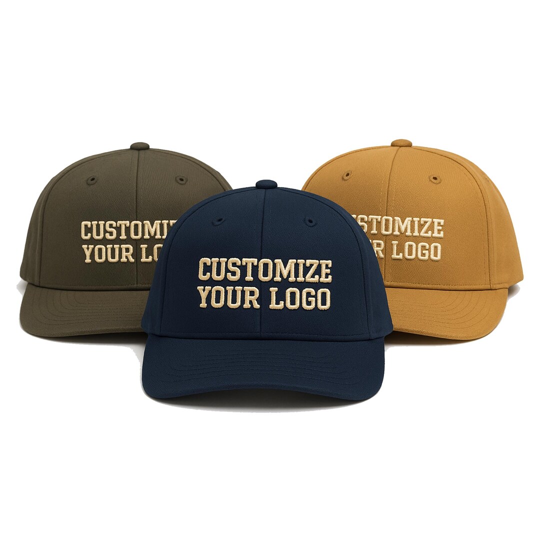 Embroidered Logo Hat, Team Hats Custom Embroidery, Embroidered Logo ...