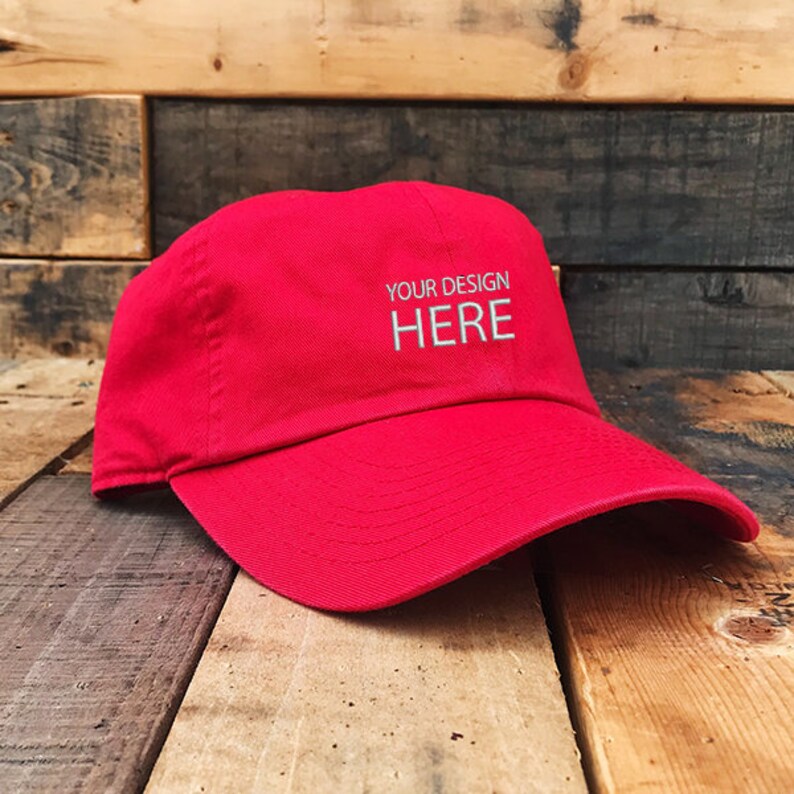 Custom Embroidered Hats Dad Hat Embroidery Baseball Cap Etsy