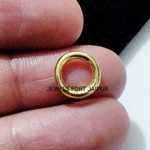 14k Gold Round Enhancer Link Lock, Solid Gold Enhancer, 14K Gold Push ...