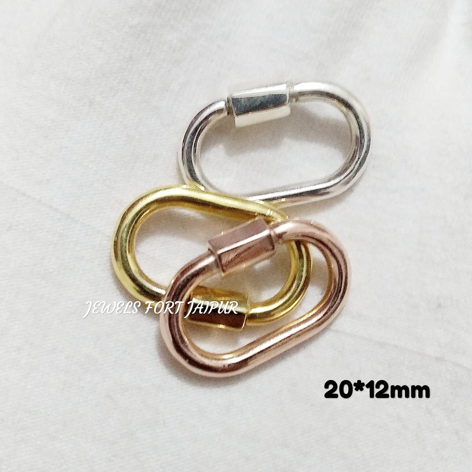 18k Gelbgold Karabiner Verschluss, 18k Gold Karabiner Schmuck, Uni ...
