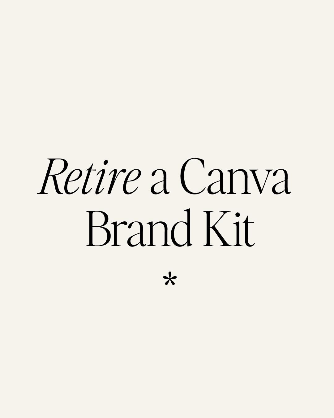 Retire a Canva Brand Kit - Etsy