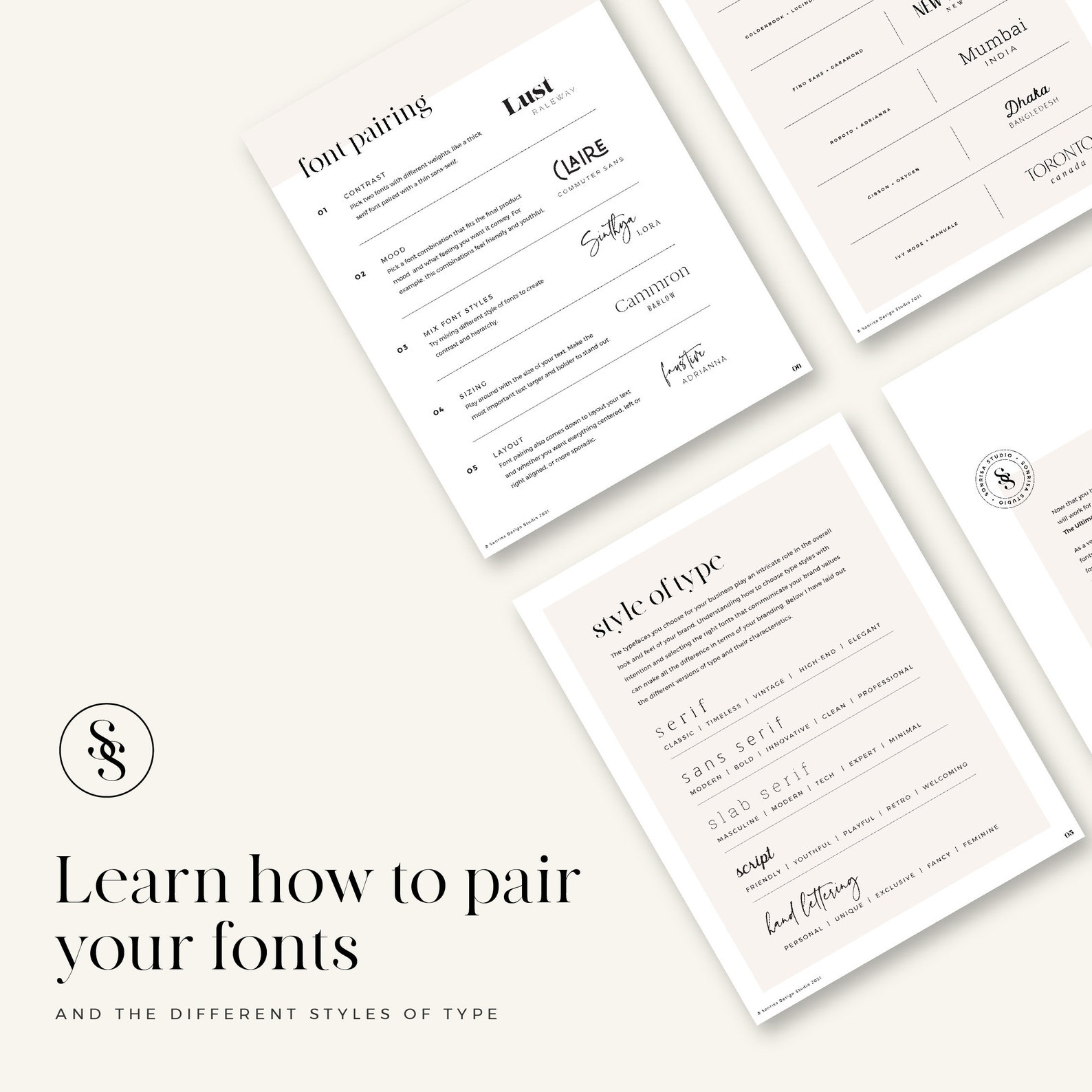 The Font Guide - Pick the Perfect Fonts for Your Brand. Instant ...