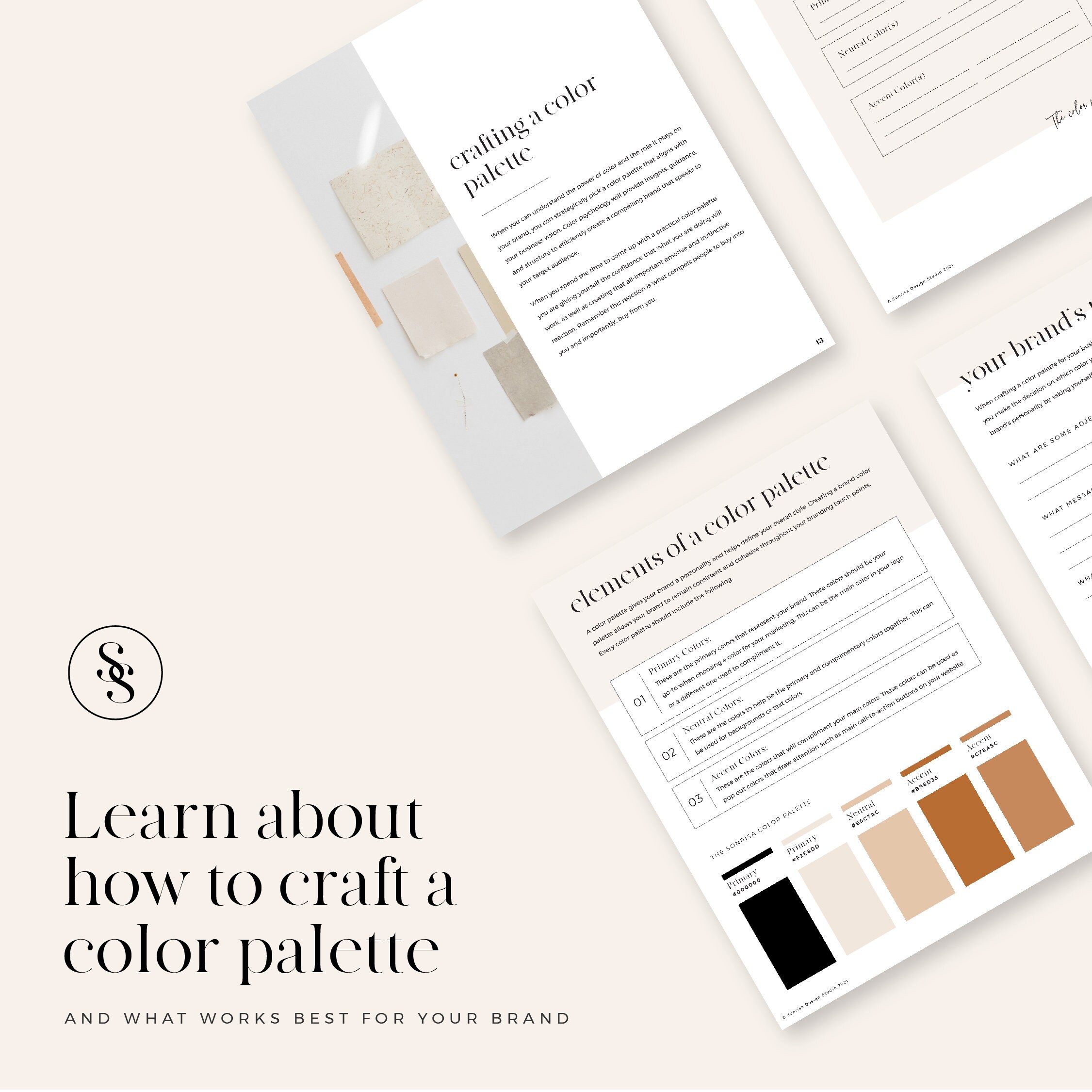 The Color Guide A Printable Workbook to Help You Craft a Color Palette ...