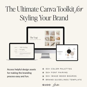 Canva Brand Kit Premade Business Logo, Logo Bundle, Premade Templates ...