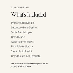 Canva Brand Kit Template: Premade Logo, Color Palette & Style Guide ...