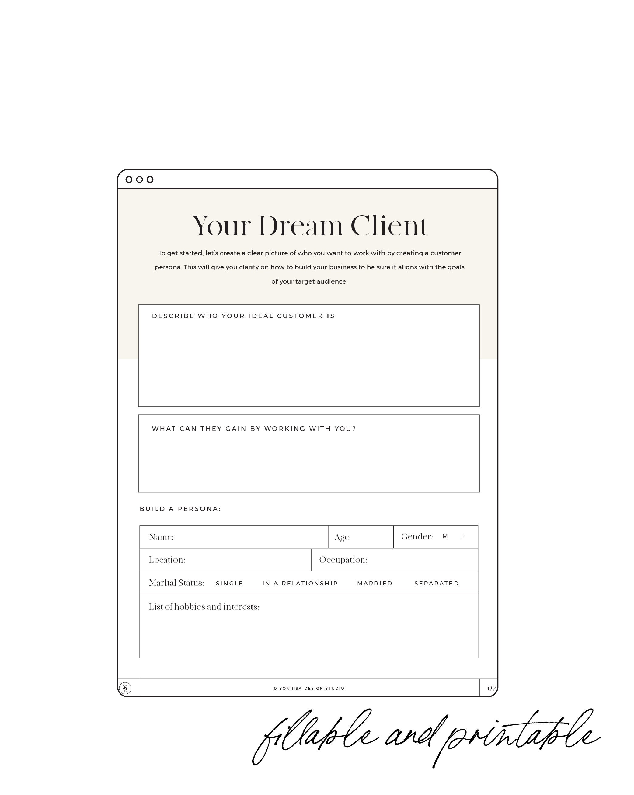 The Vision Guide A Printable PDF Workbook for Defining Your - Etsy