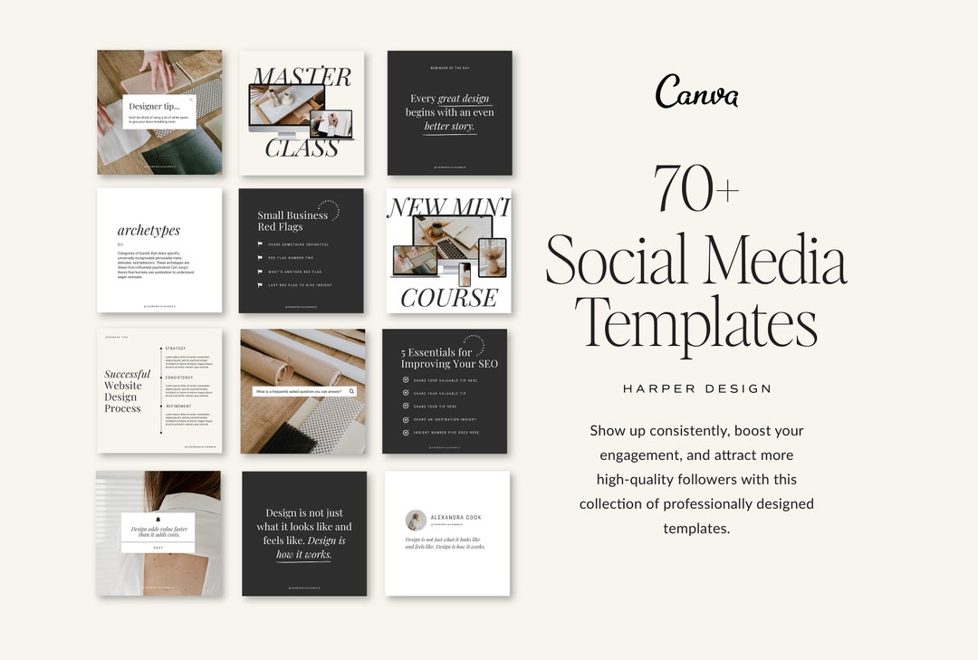 Canva Social Media Templates: 70+ Editable Instagram Post & Story ...