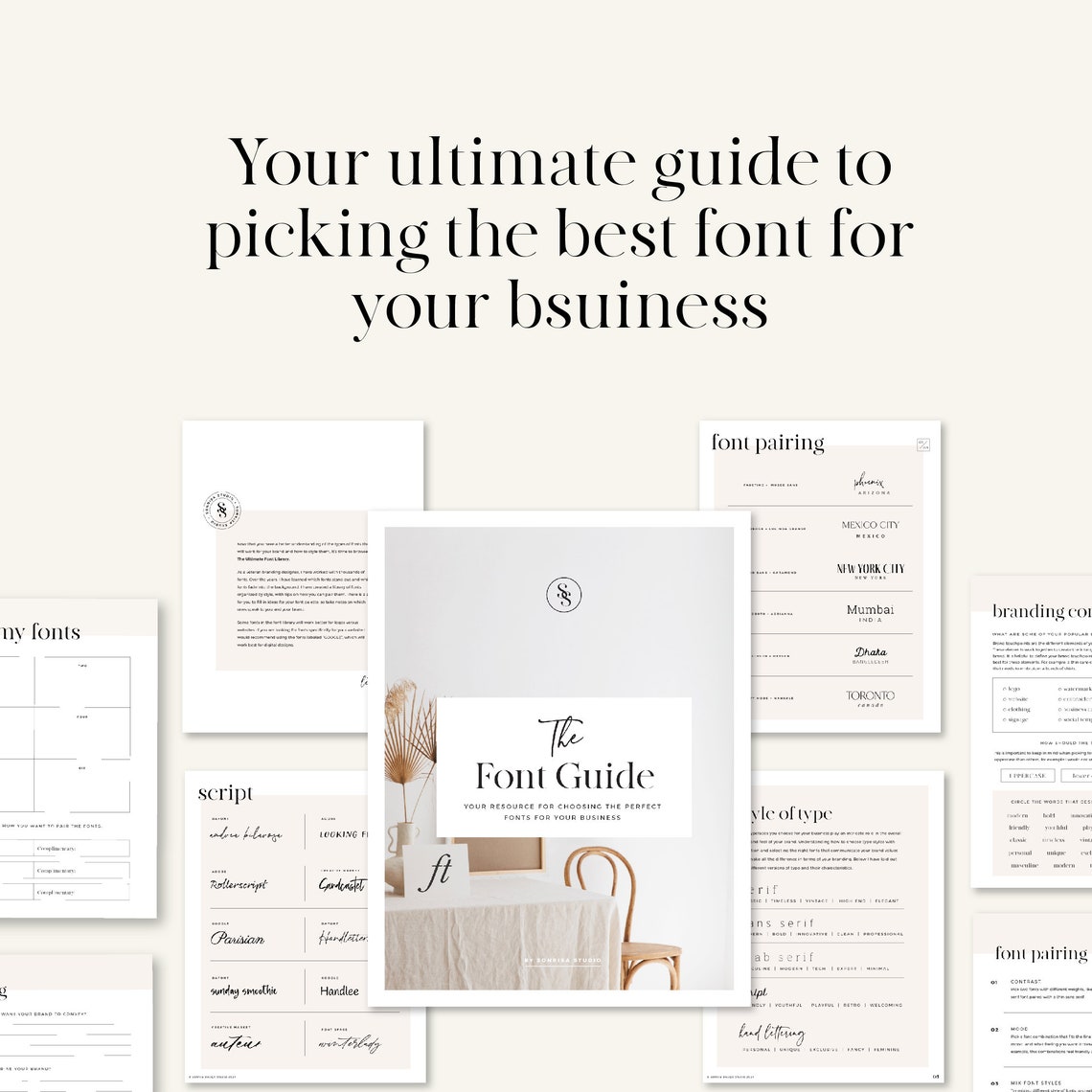 The Font Guide - Pick the Perfect Fonts for Your Brand. Instant ...