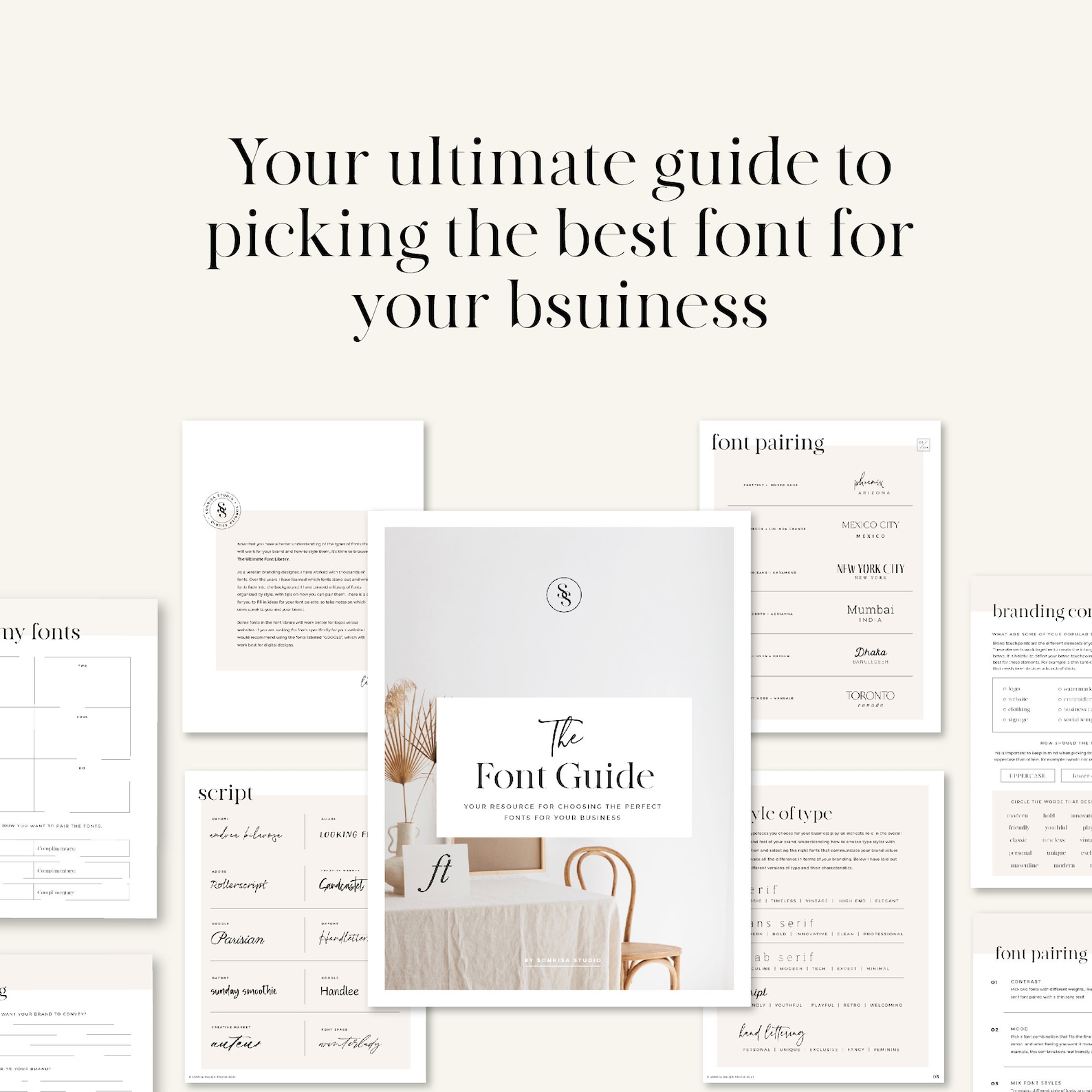The Font Guide - Pick the Perfect Fonts for Your Brand. Instant ...