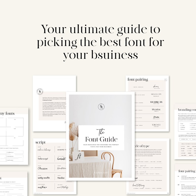 The Font Guide - Pick the Perfect Fonts for Your Brand. Instant ...