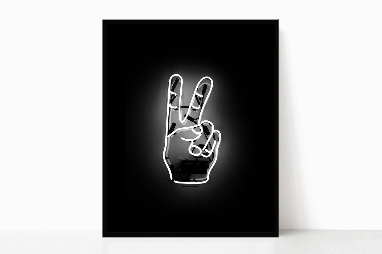 Peace Sign Printable Black and White Digital Download - Etsy