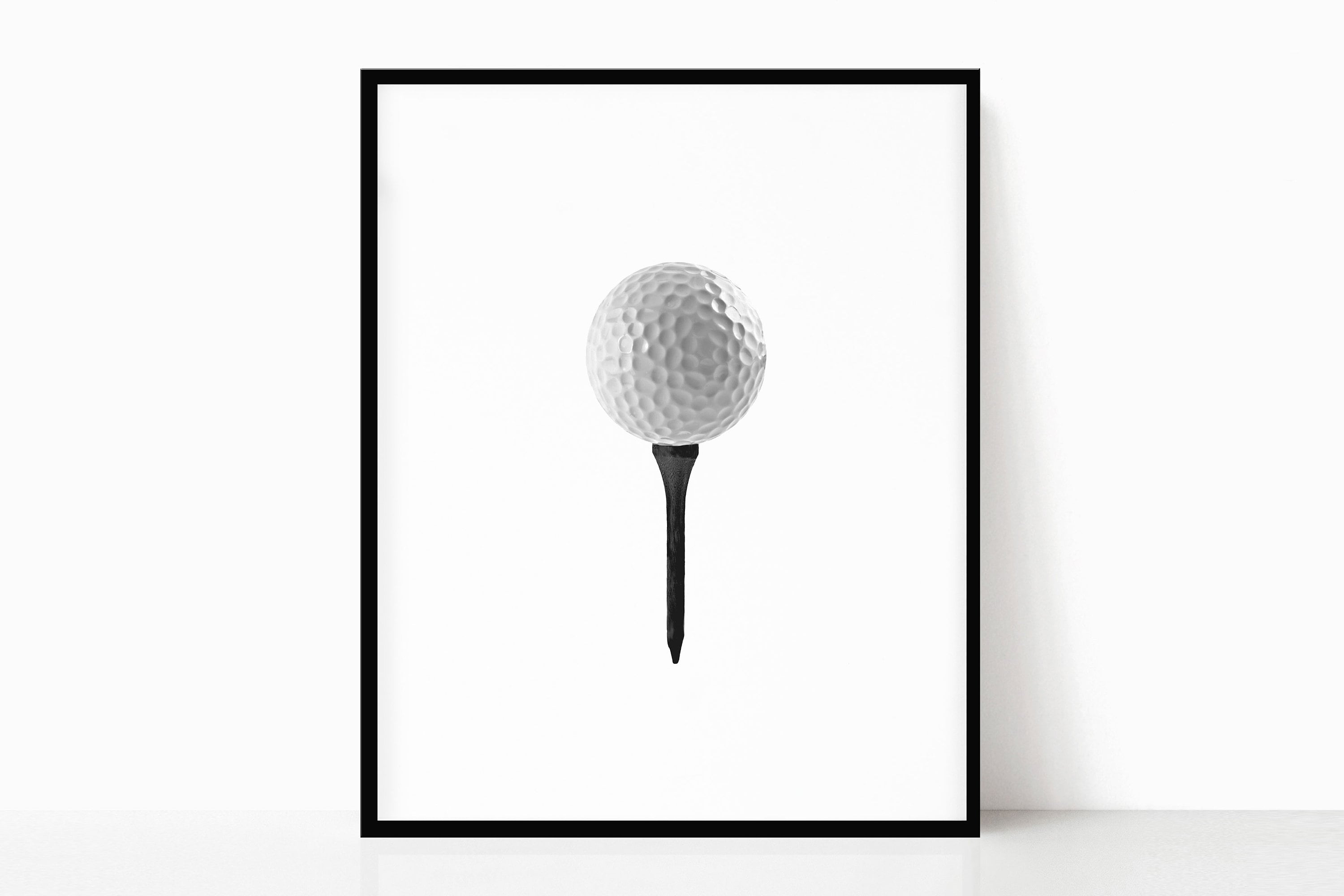 Golf Ball Printable Black and White Digital Download | Etsy