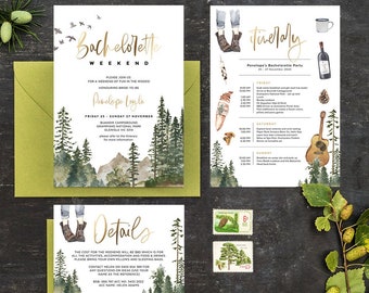 Weekend away invite | Etsy