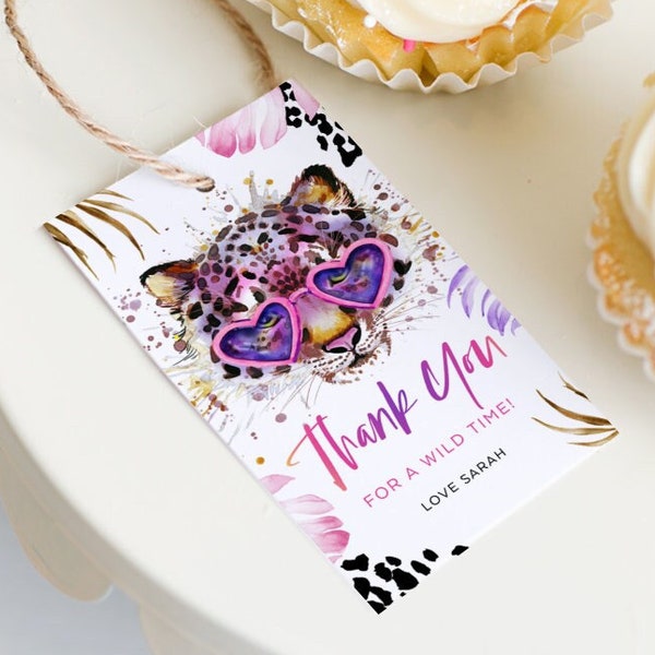 Animal Favor Tag - Etsy